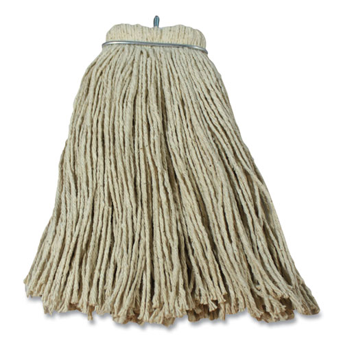 Layflat Regular Screw-type Mop Head, Cotton, 20 Oz, 1″ Headband, White ...